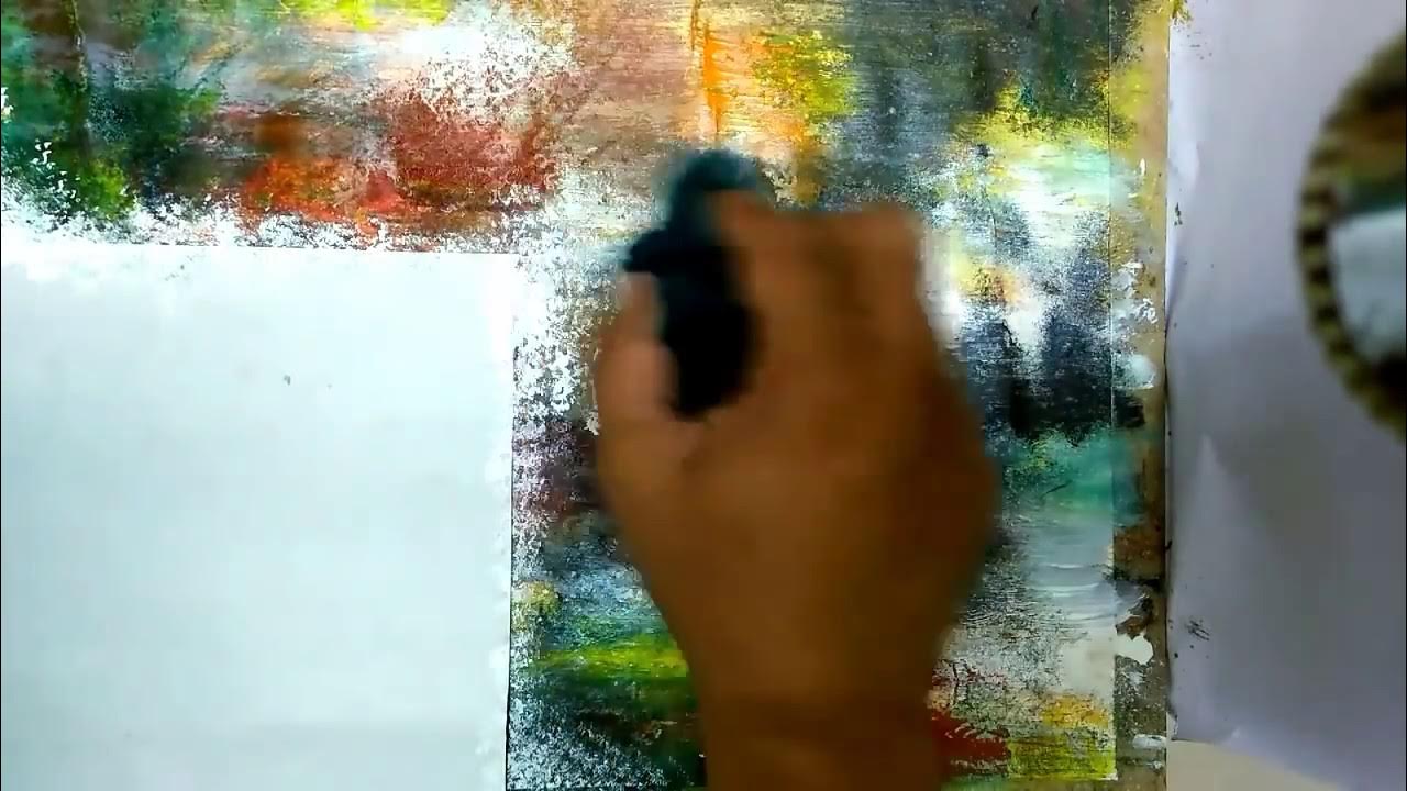 Daily Challenge #7 / Abstract/Palette knife and Brush / How to paint ...