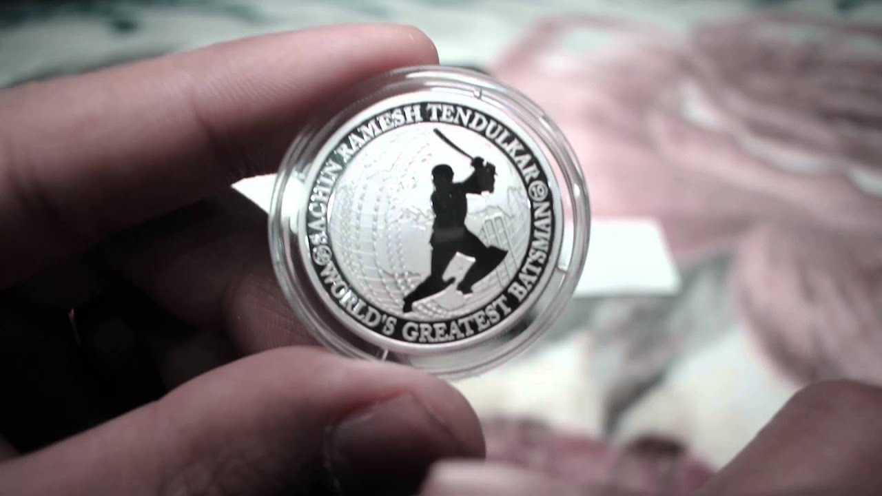 2014 CRICKET SACHIN TENDULKAR Silver Proof Coin - YouTube