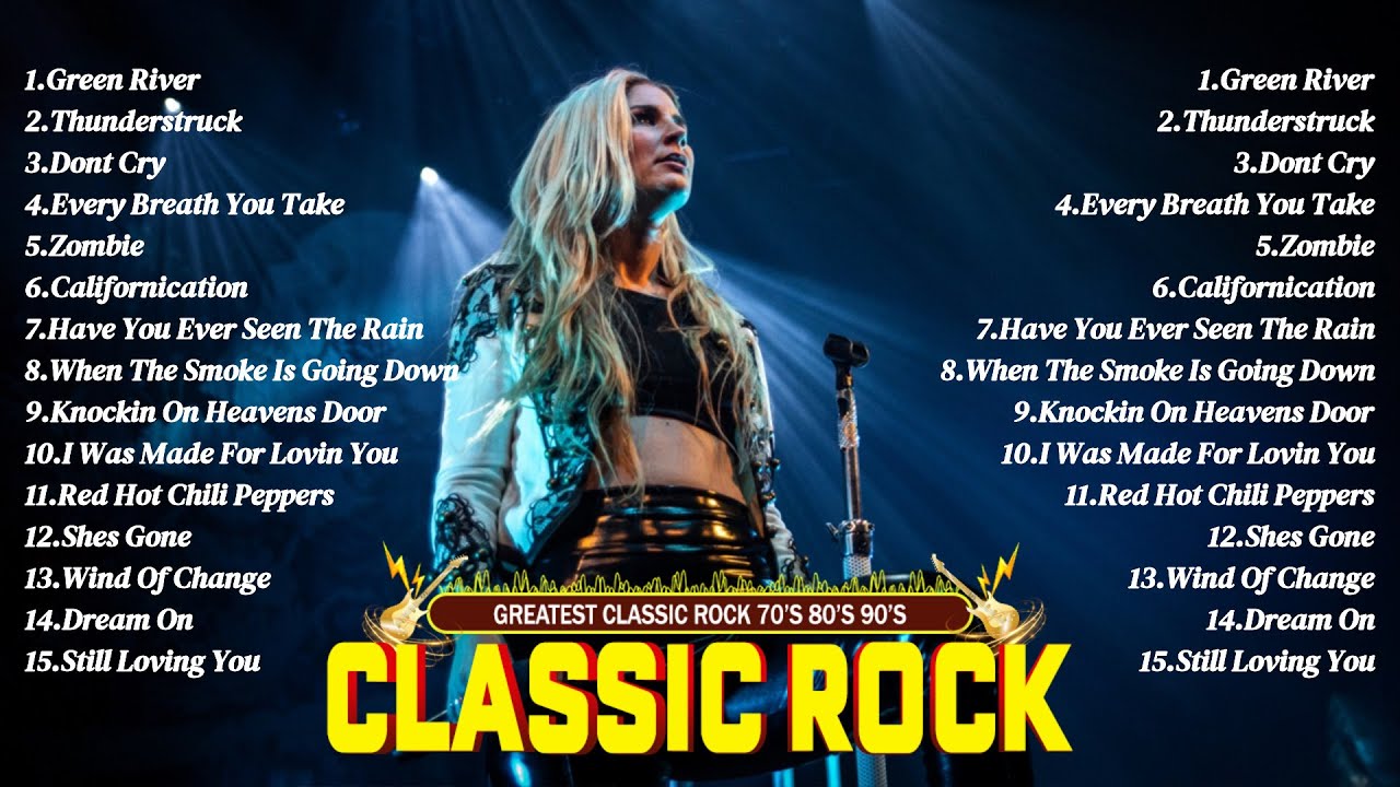 Classic Rock Mix ~ Classic Rock Mega Mix | Iconic Tracks from Rock ...
