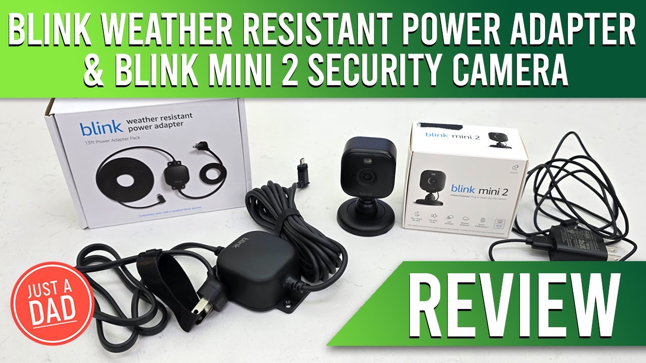 Blink 30ft Weather Resistant Power Adapter & Blink Mini 2 Plug-in Smart ...