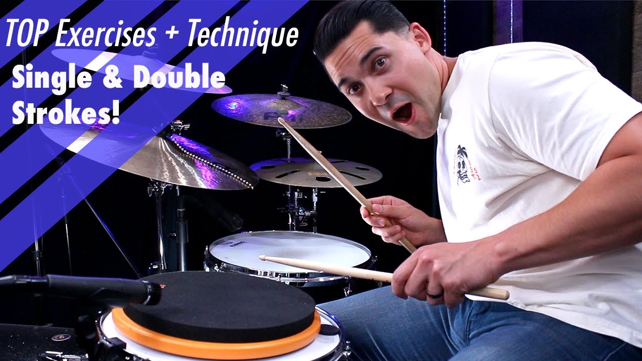 Improve your Single & Double Strokes - Top Exercises & Technique! - YouTube