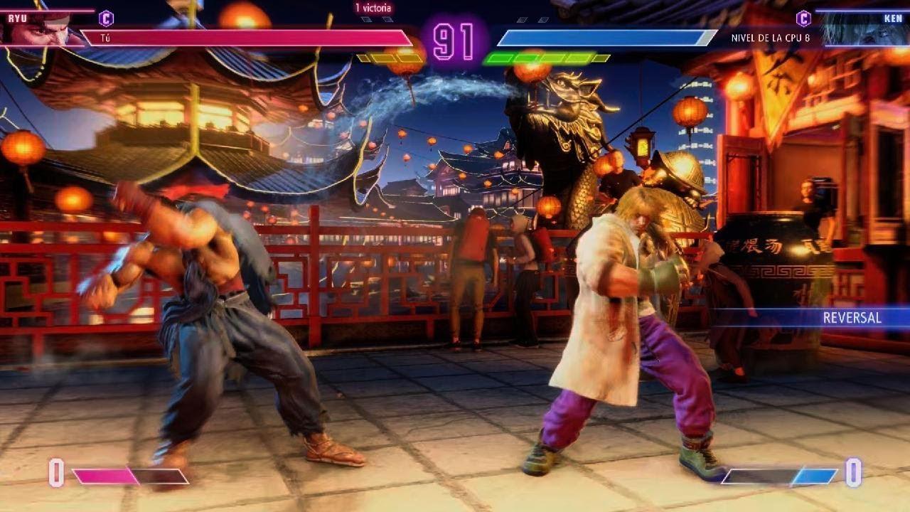 Street Fighter 6 - Ryu (Víctor) vs Ken (Cpu level 8) - YouTube