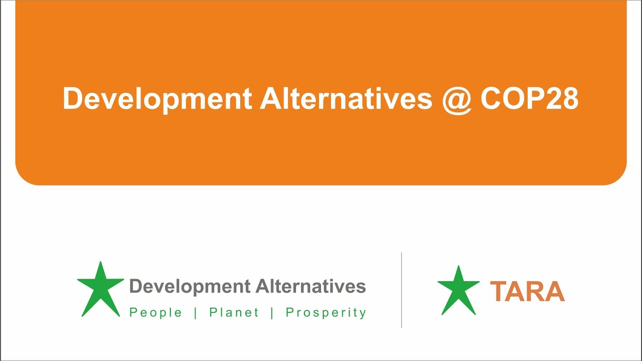 Development Alternatives at COP28 | @COP28 | #cop28 - YouTube