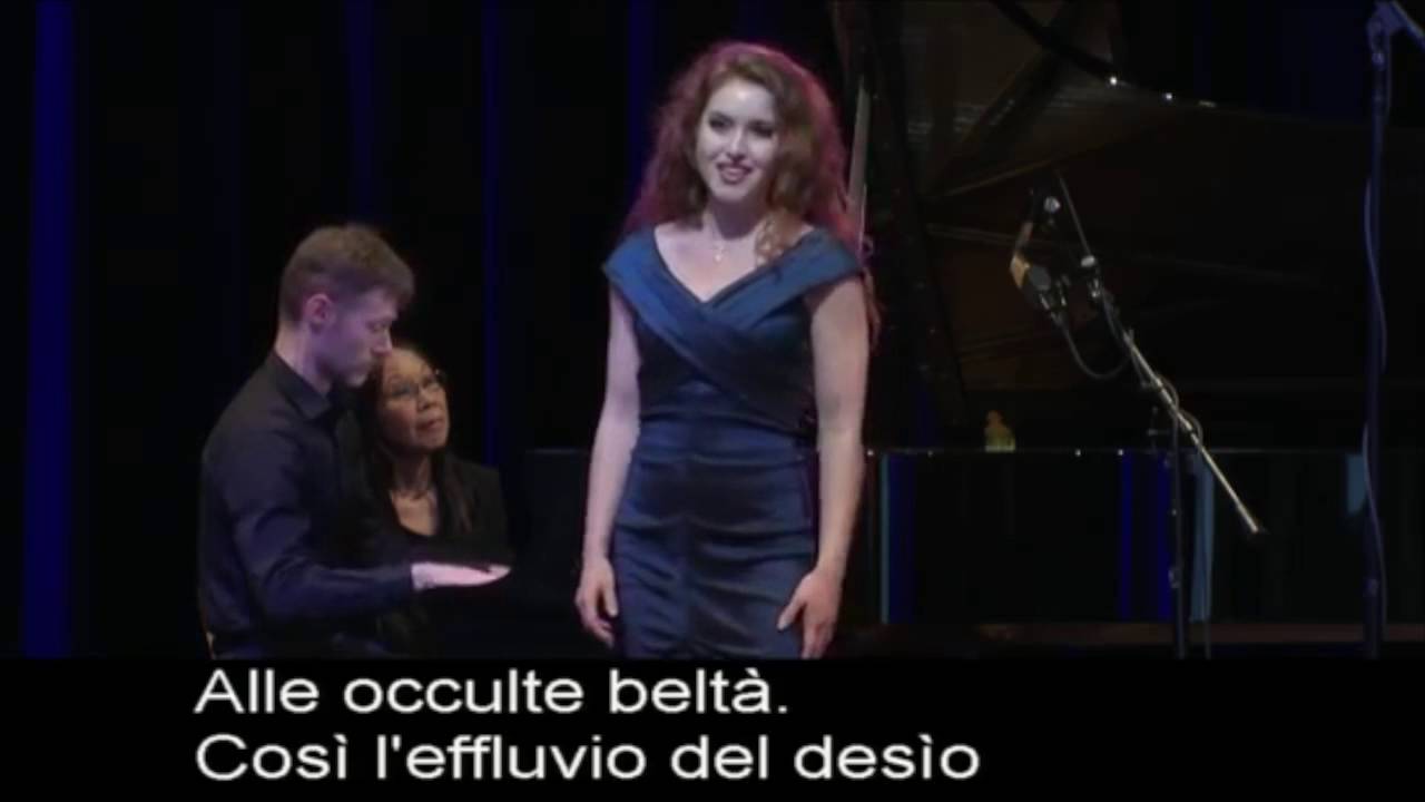 Gabrielle Barker sings Quando Men Vo at the Kennedy Center - YouTube