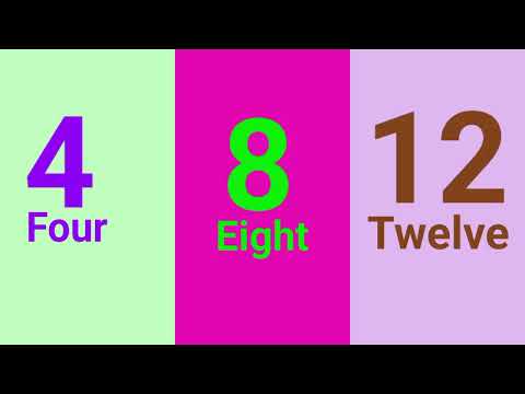 Counting by 4s | Learn to Count by 4 | Easy Numbers for kids - YouTube