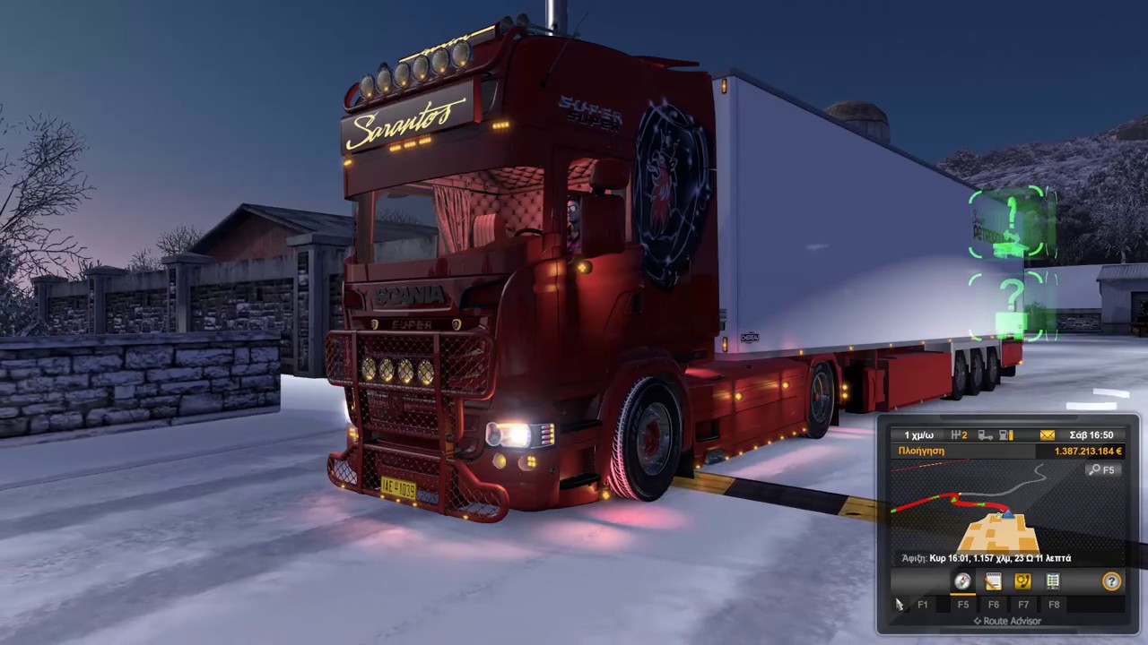 Euro Truck Simulator 2 Scania R 2012 Sarantos Junior - YouTube