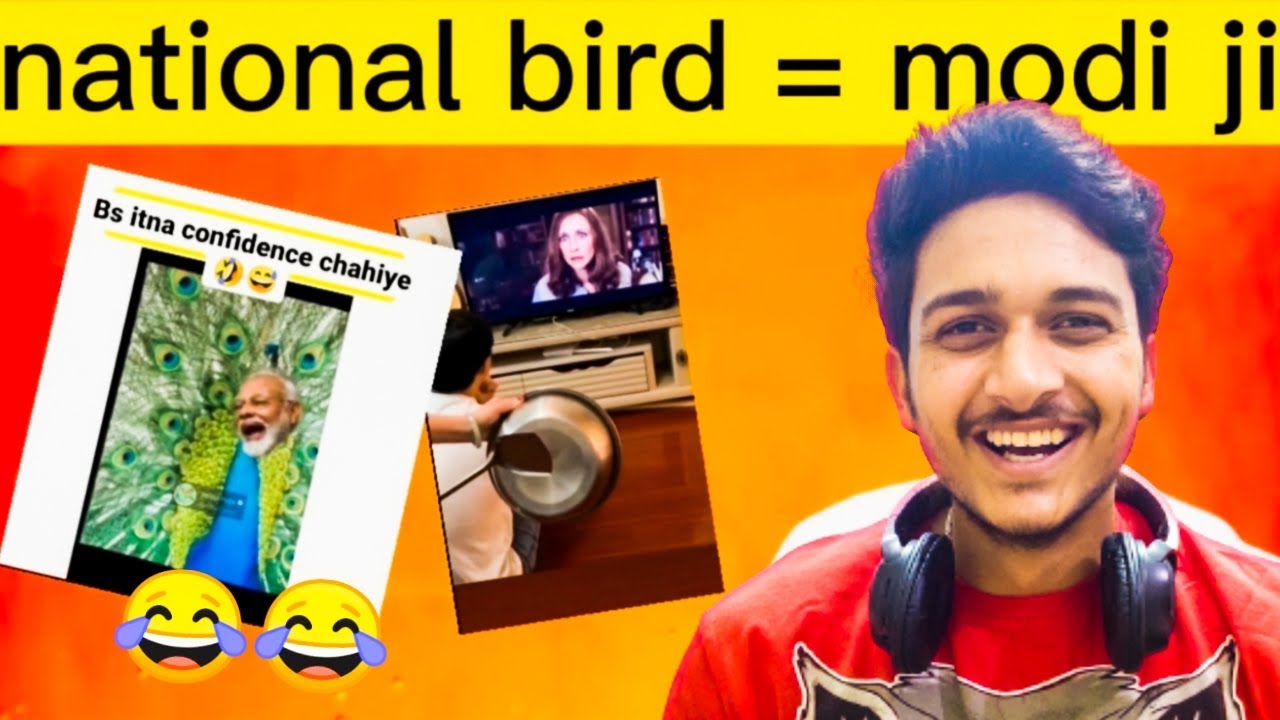 NATIONAL BIRD MODI JI 😂😂 || laughing challenge || funny memes - YouTube