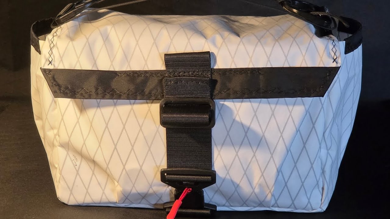 15L EDC VX21 White Dyneema Thread Hand Sewn with a wooden Awl - YouTube