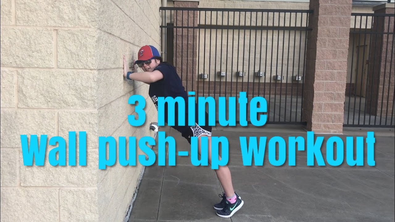 3 Minute Wall Push-up Workout - YouTube