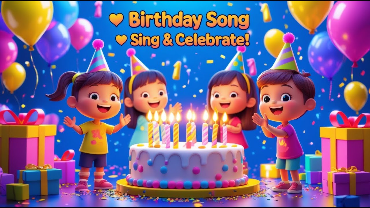 🎉 Birthday Song for Children | Sing, Dance & Learn Good Manners with ...