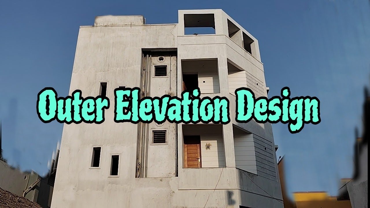 Outer elevation design. #elevation #plasterdesign #houseconstruction # ...