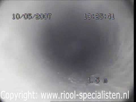 Riool camera inspectie verstopping www.riool-specialisten.nl - YouTube