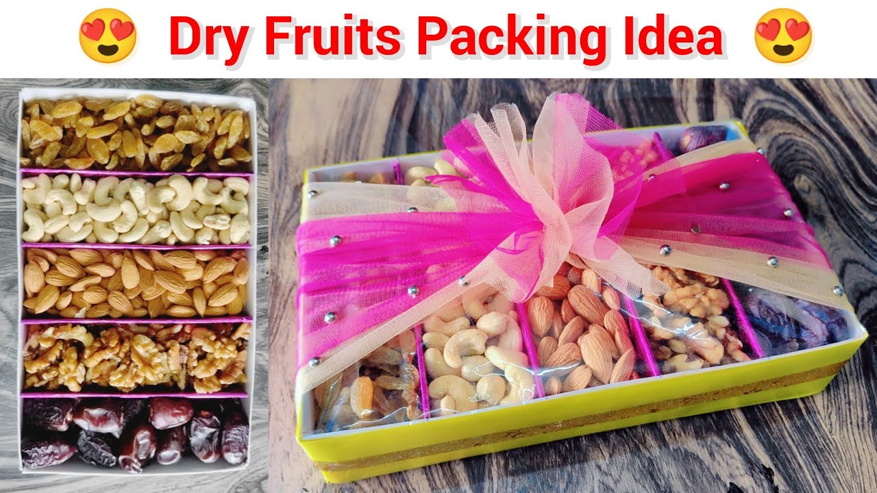 Dry Fruits Gift Hamper Packing Idea / Dry Fruits Packing For Wedding ...