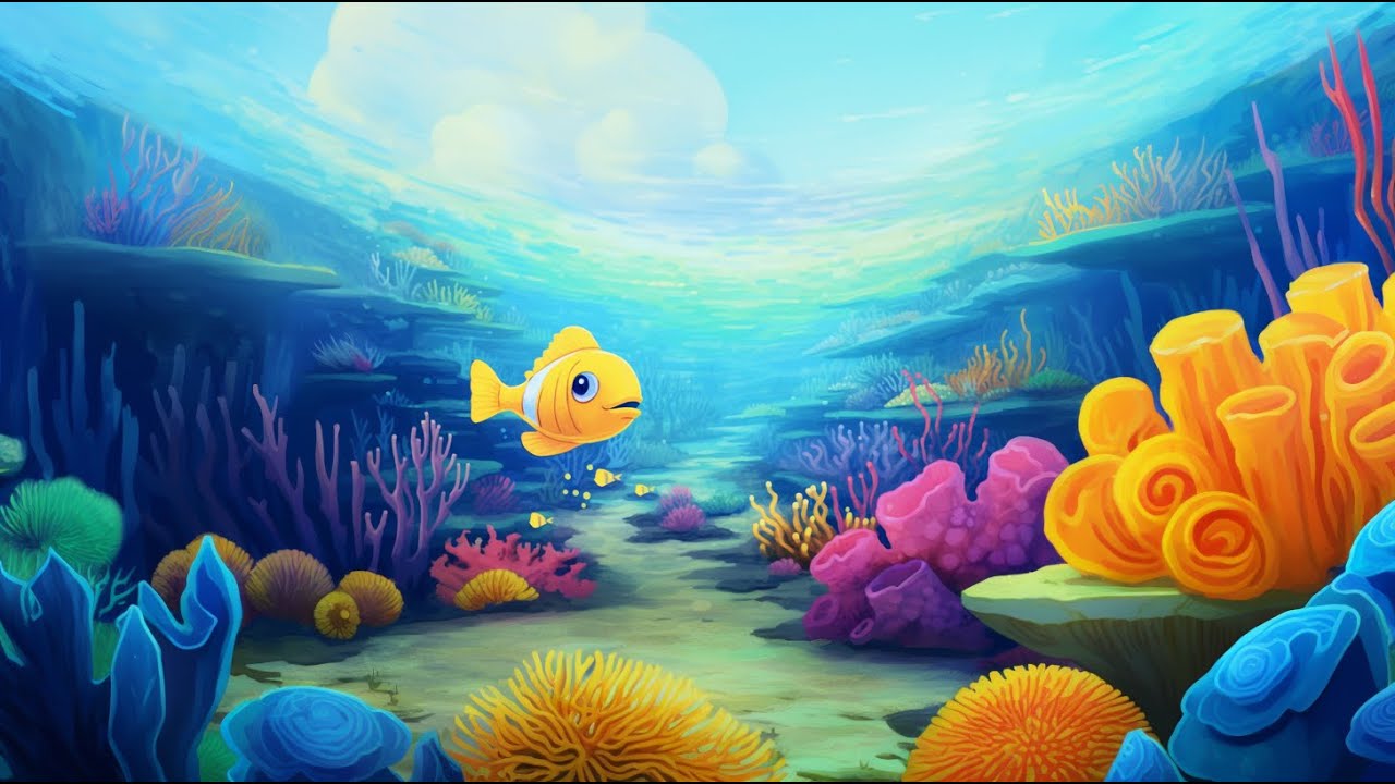 🐠 The STORY of SUSHI the Little Yellow Fish! Children's story - YouTube