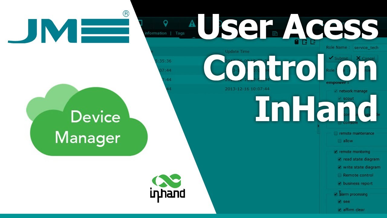 InHand Device Manager: Kontrola dostępu użytkownika - YouTube