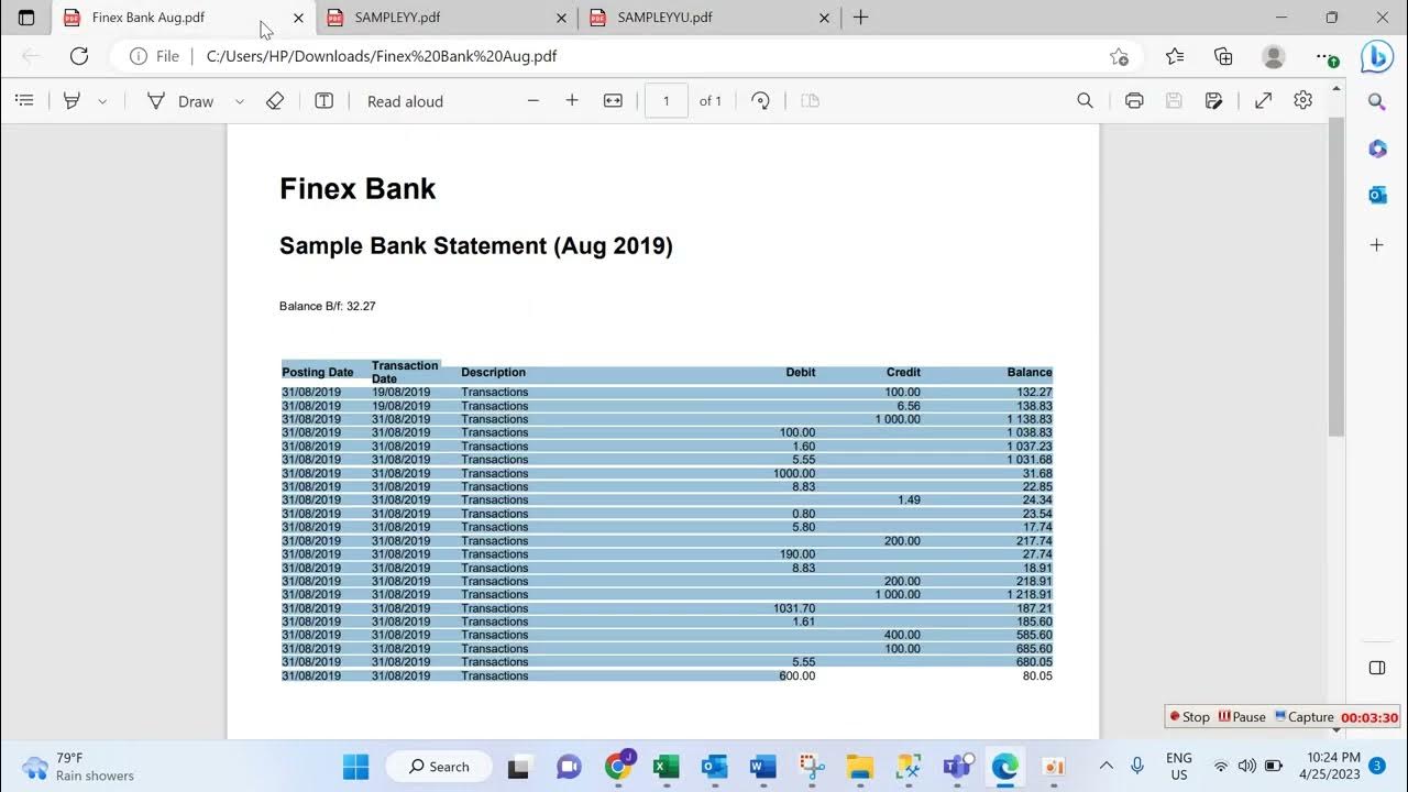 EXCEL TIPS: Extracting Data from PDF File and from Web - YouTube