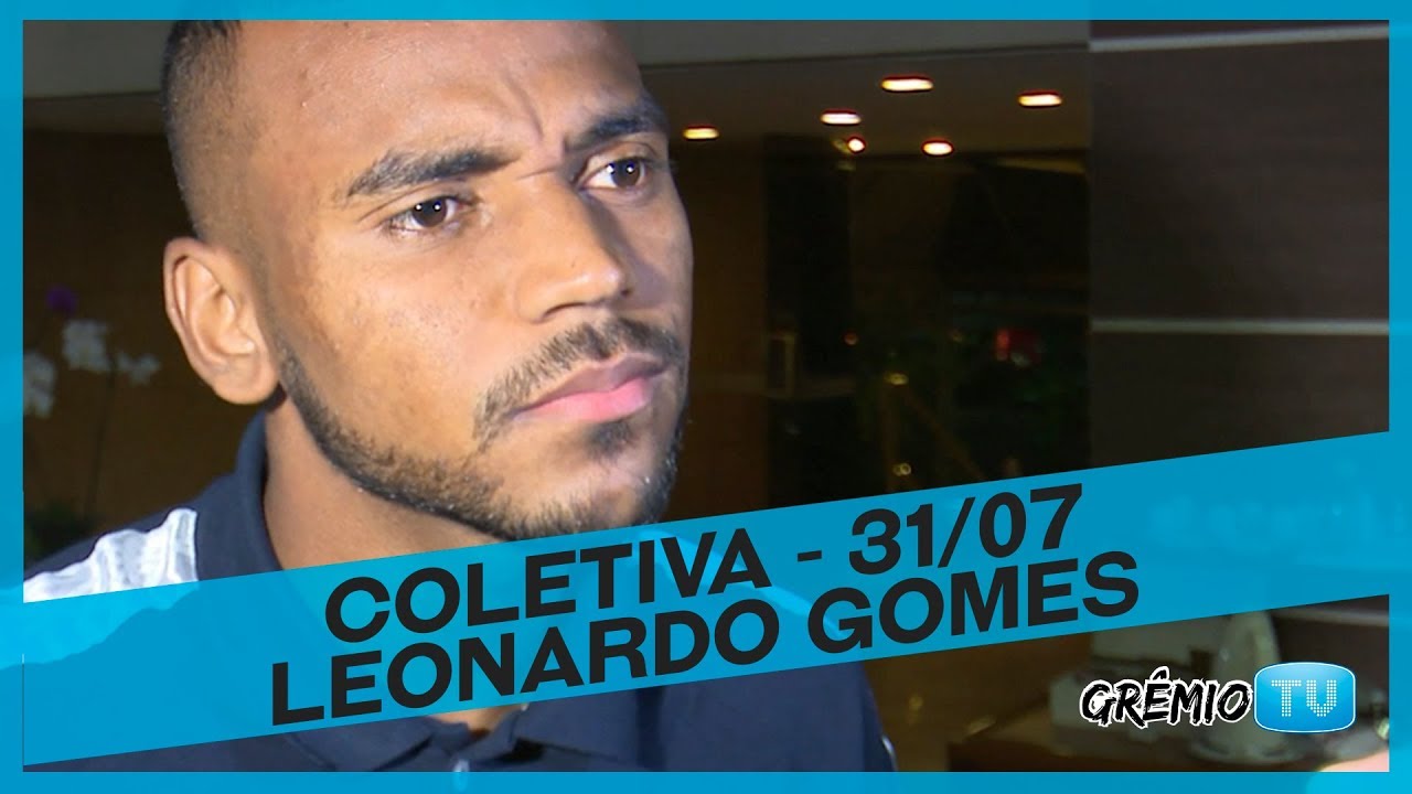 [COLETIVA] Leonardo Gomes - 31/07 l GrêmioTV - YouTube