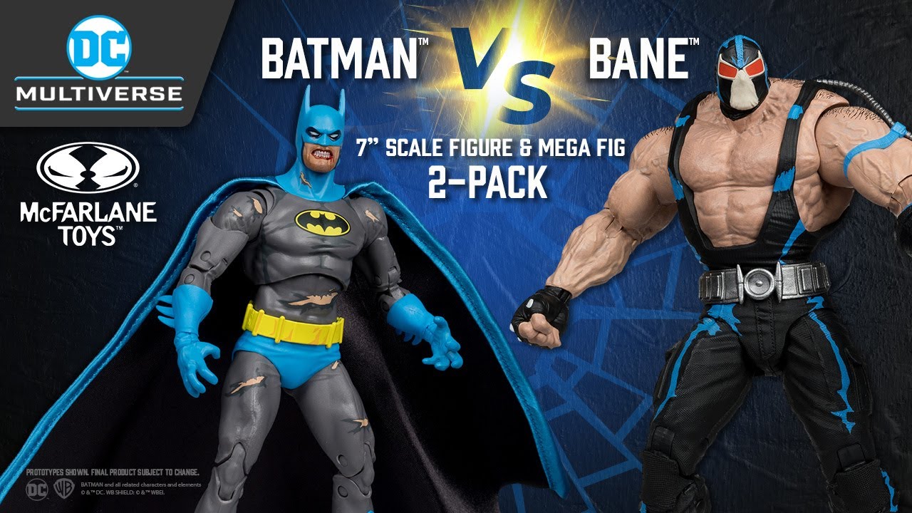 NEW DC Multiverse™ Batman™ vs Bane™ 2-Pack: 7" Scale Figure & mega ...