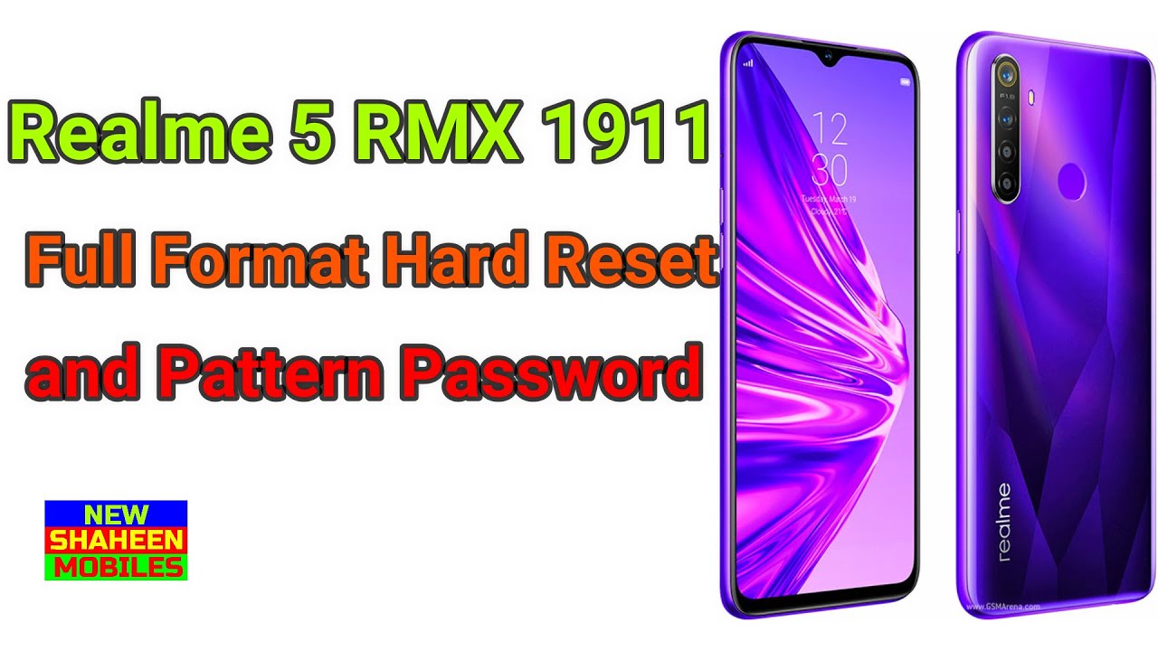 Realme 5 RMX 1911 Full Format Hard Reset and Pattern Password - YouTube