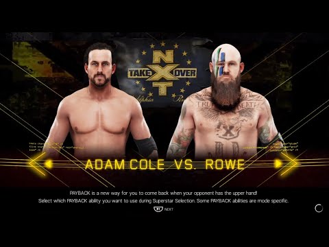 WWE 2K19 - Raymond Rowe Vs Adam Cole - YouTube