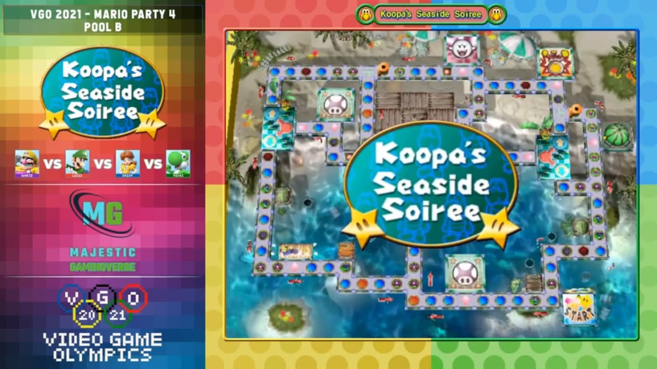 MG | VGO 2021 - Mario Party 4 | Pool B | Koopa's Seaside Soiree - YouTube