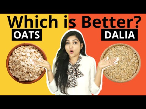 oats vs daliya Which is Better ? | oats | daliya | oats benefits | dalia benefits | Living Bright