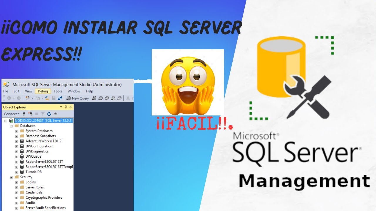 ¿Como instalar Sql Server Management 2022(Express)? ¡¡Facil...!! - YouTube