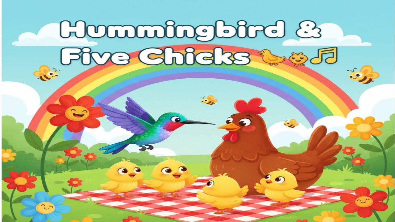 🐦🐤 Hummingbird & Five Little Chicks | Kids Poem 🌸🎶” - YouTube