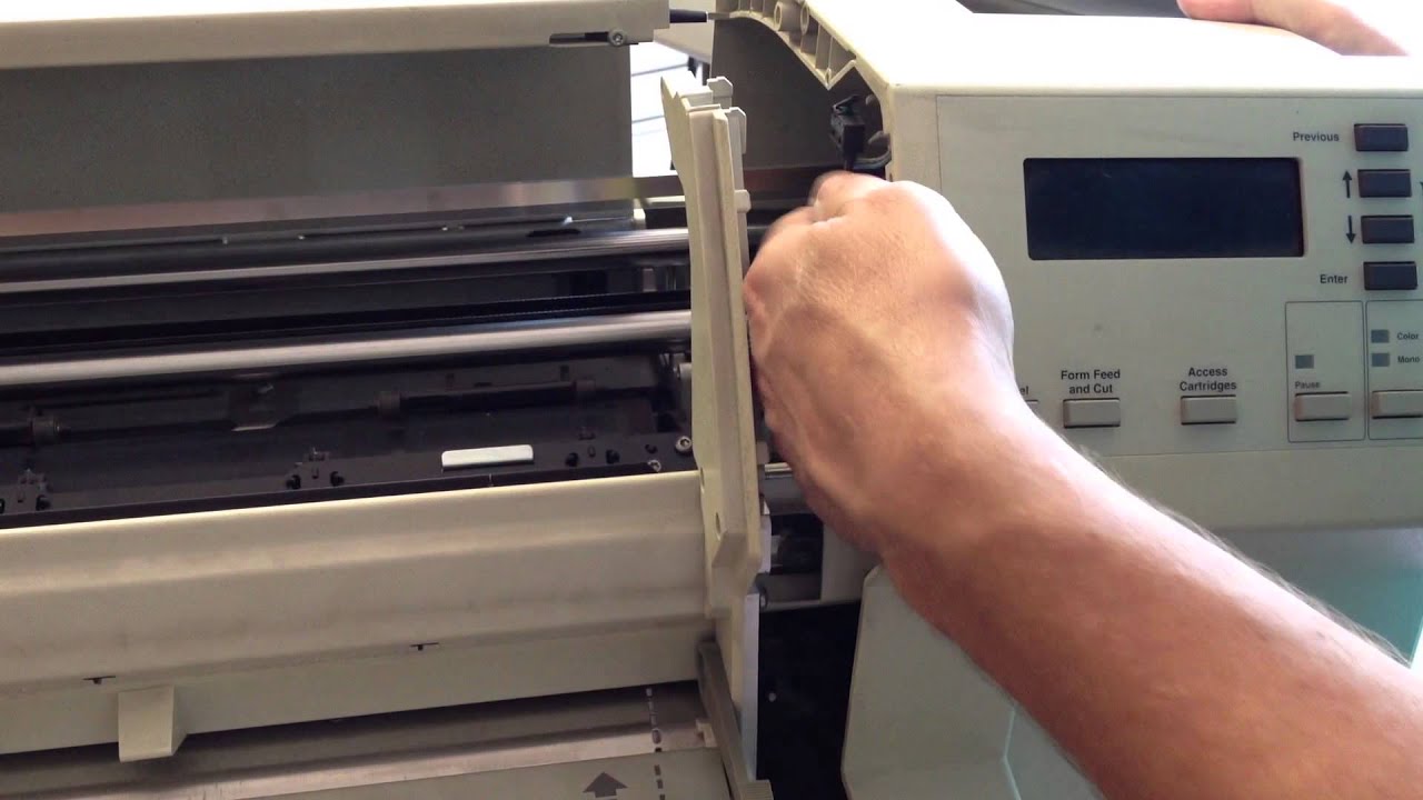 Taking Window, left and right hand covers off HP 700 750c Designjet ...