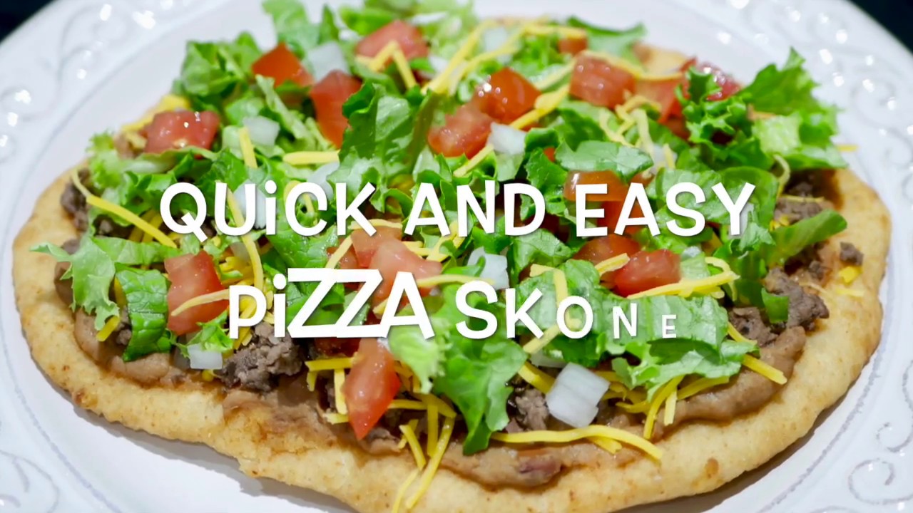 Make the ORIGINAL Golden Skone FAST in a PIZZA shape! - YouTube