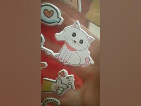 Наклейки з котиками🐈🐱 - YouTube