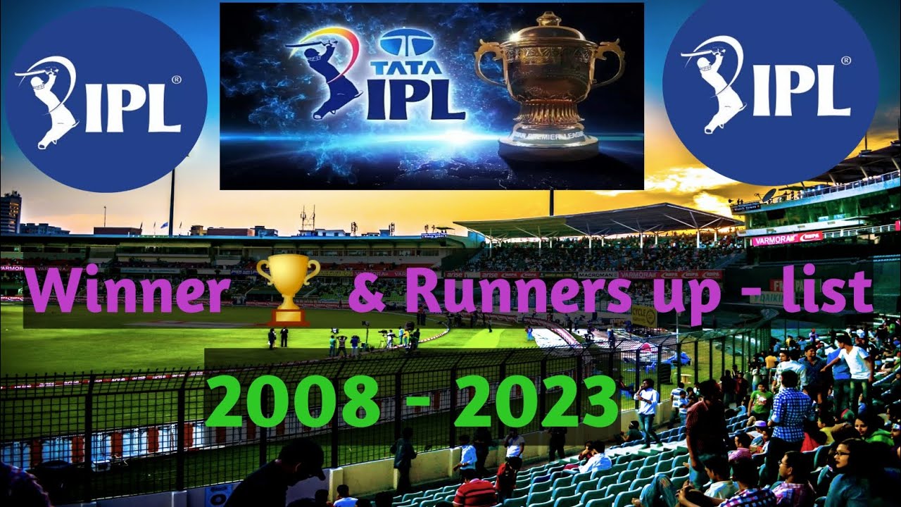 ipl winner 2023 | ipl winner list from 2008 to 2023 | Indian premier ...