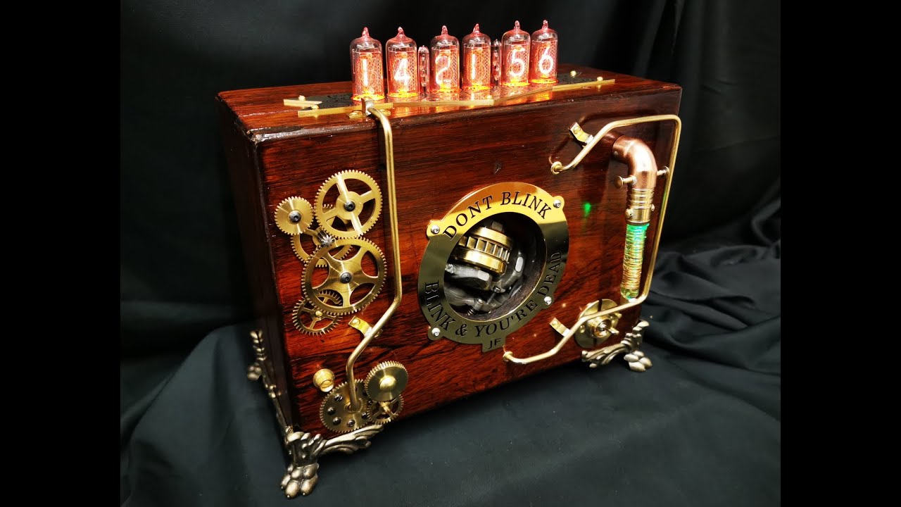 Dr Who Steampunk Nixie Clock - No 11 - YouTube