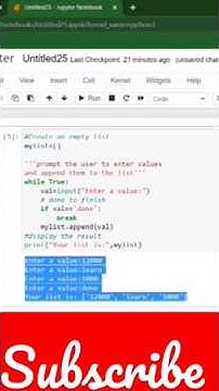 A python program to accept a list and display it |#shorts #coding #programming - YouTube