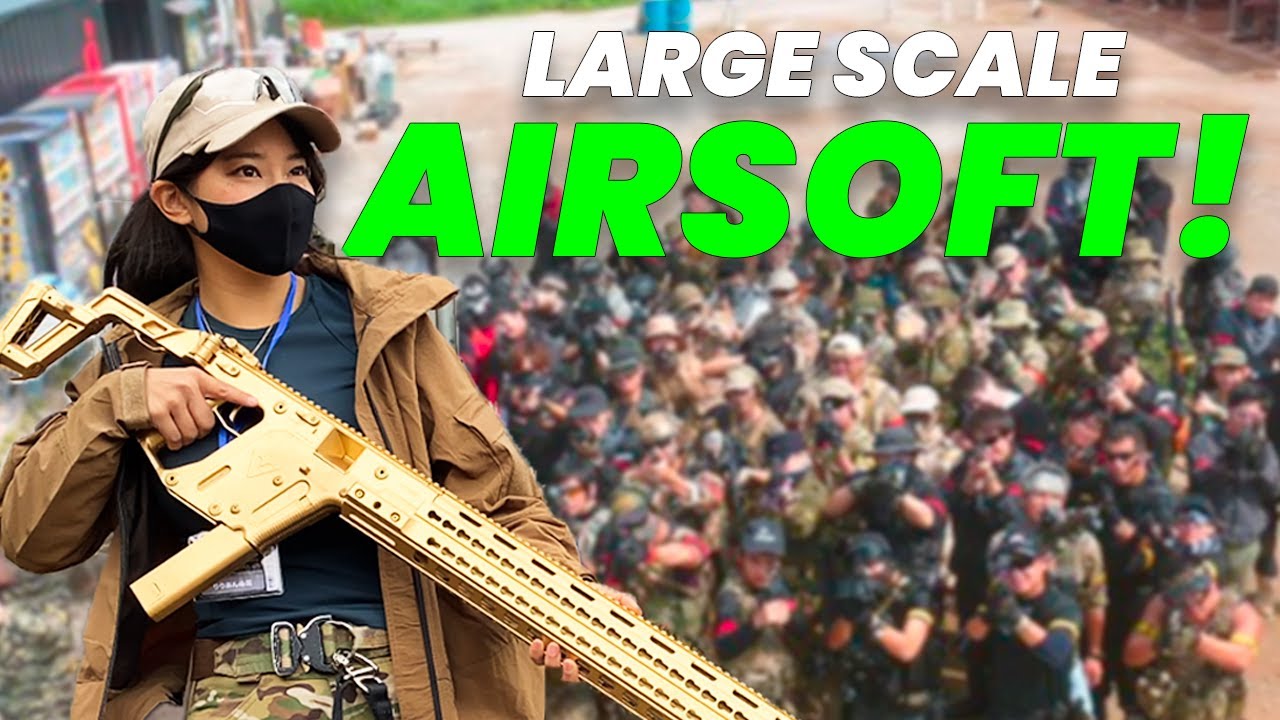 100 Player GROUND WAR with FAMOUS Airsofters! - YouTube