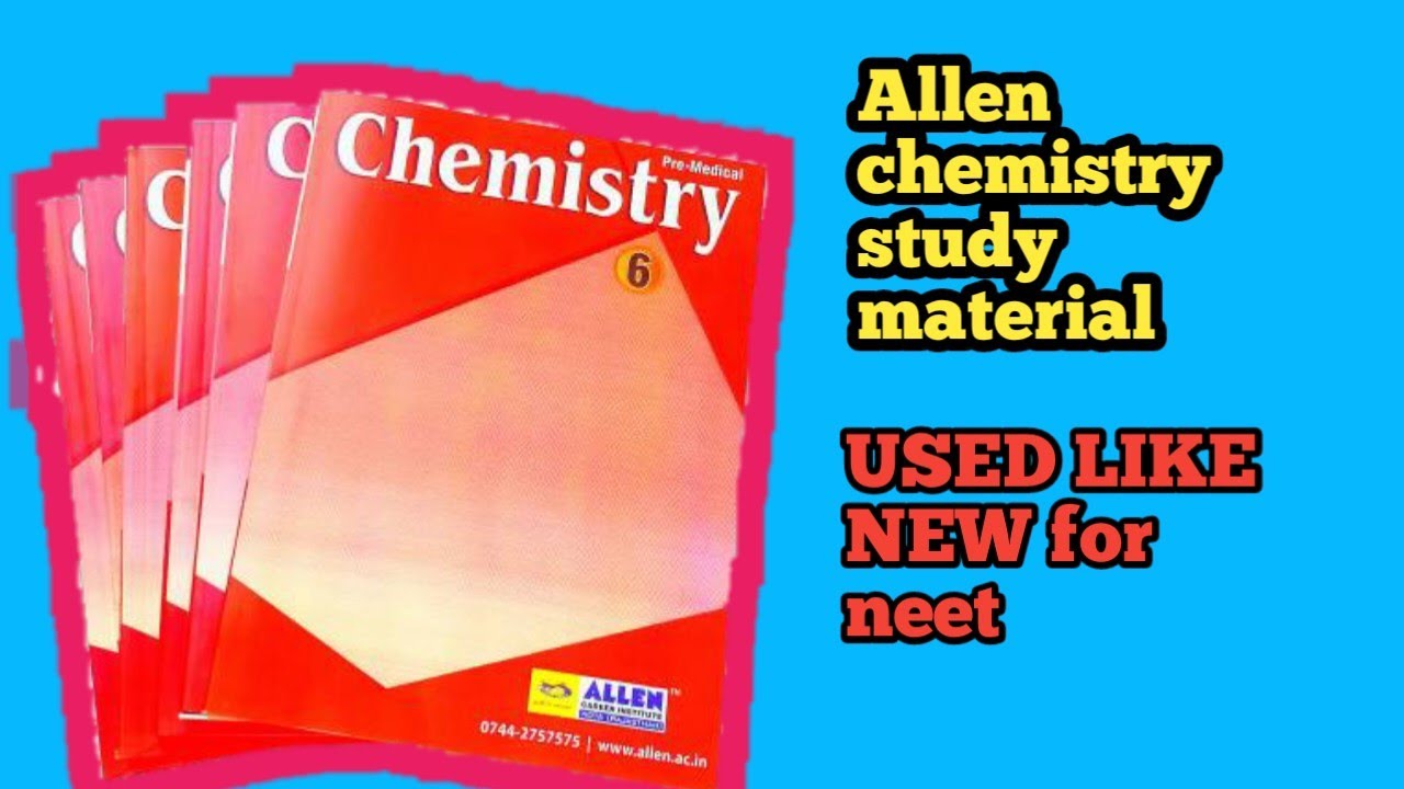 Allen chemistry module from flipkart neet2021 unboxing video - YouTube