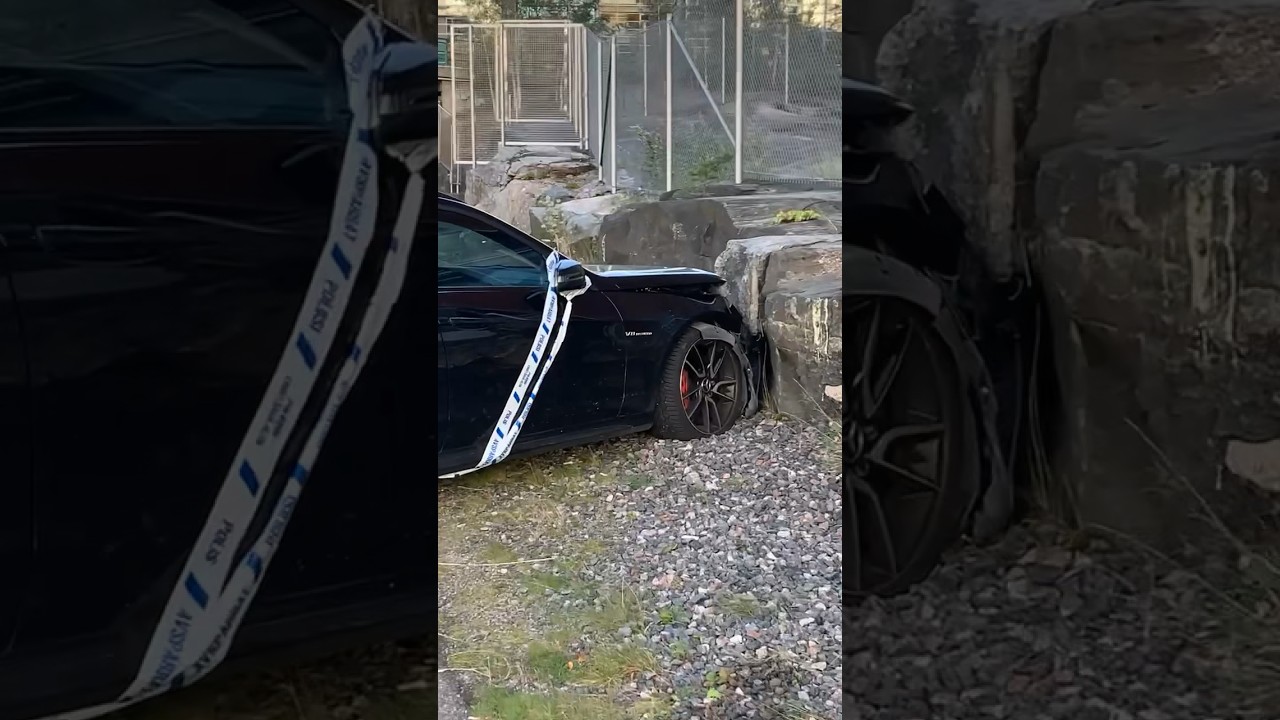 Mercedes E63s amg crash - YouTube