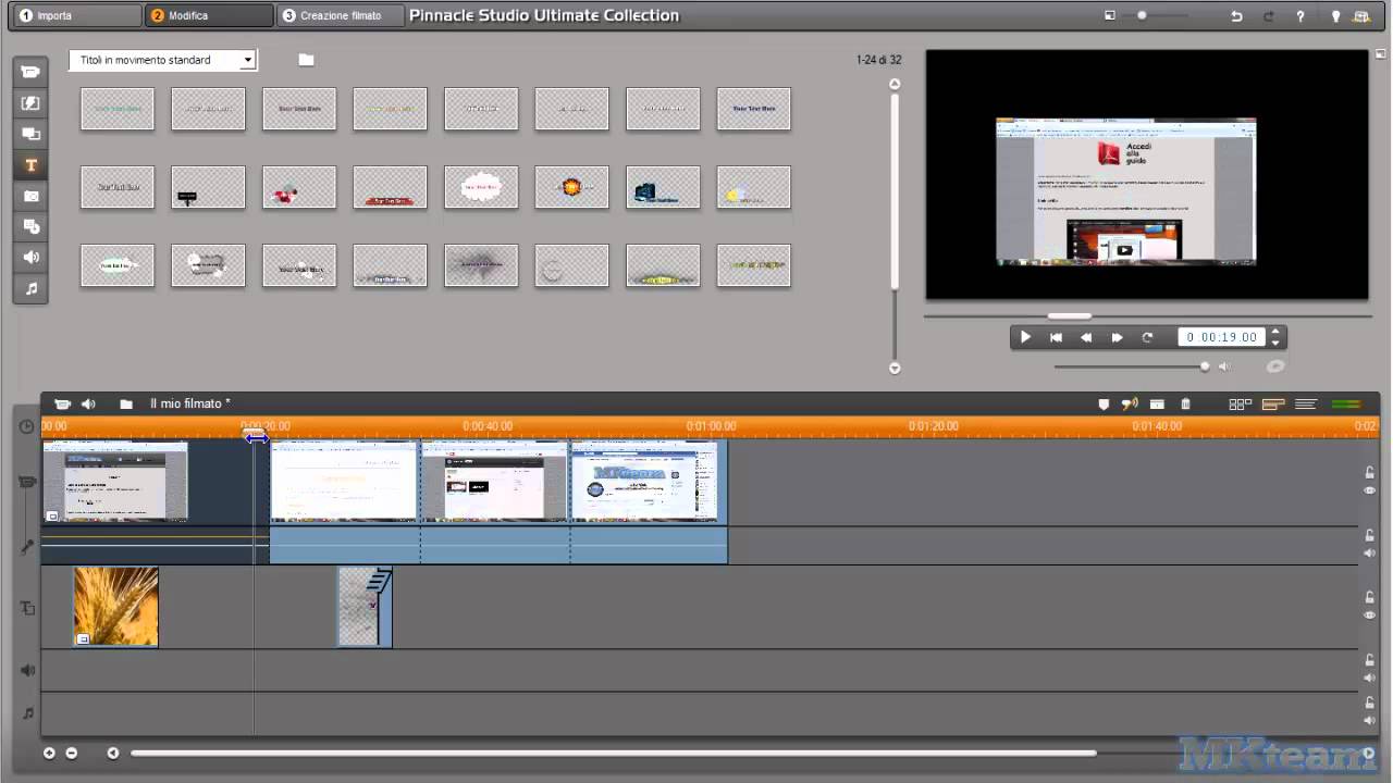 MKteam - Tutorial Pinnacle Studio 15 Parte_2 (Modifiche video e immagini) Italiano - YouTube