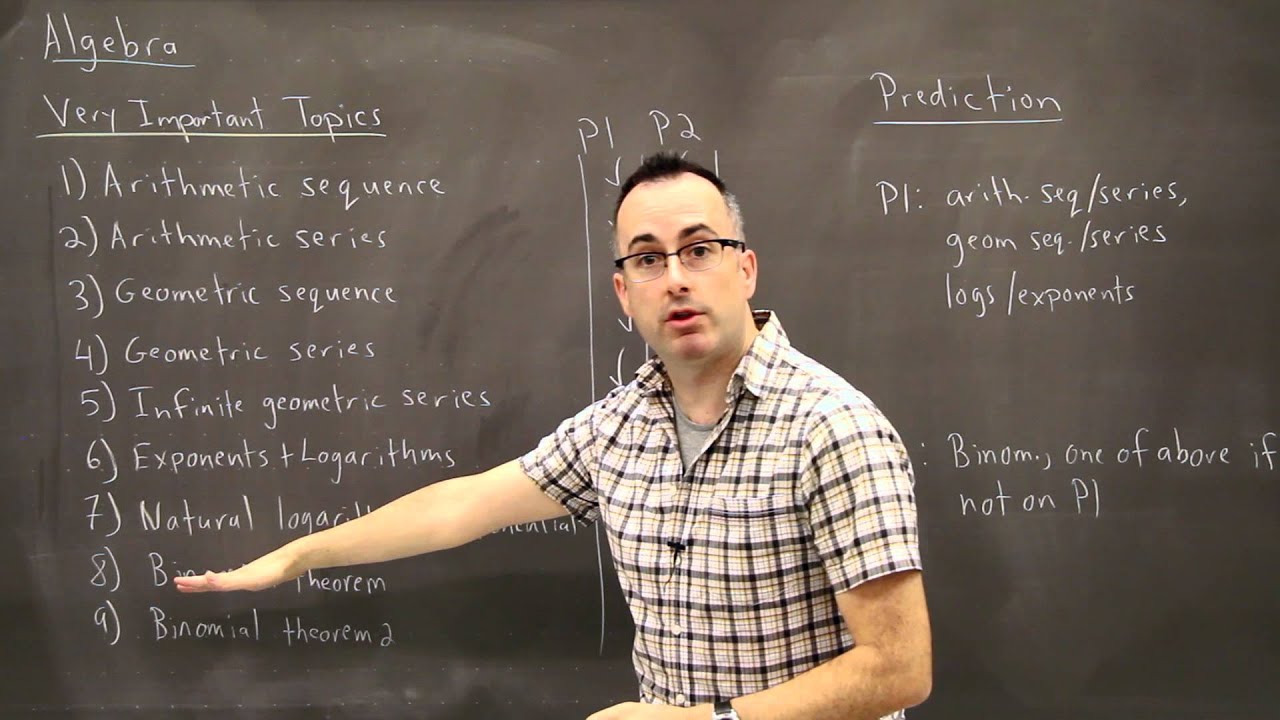 IB Math SL Revision Course - Topic 1 (Algebra) Introduction - YouTube