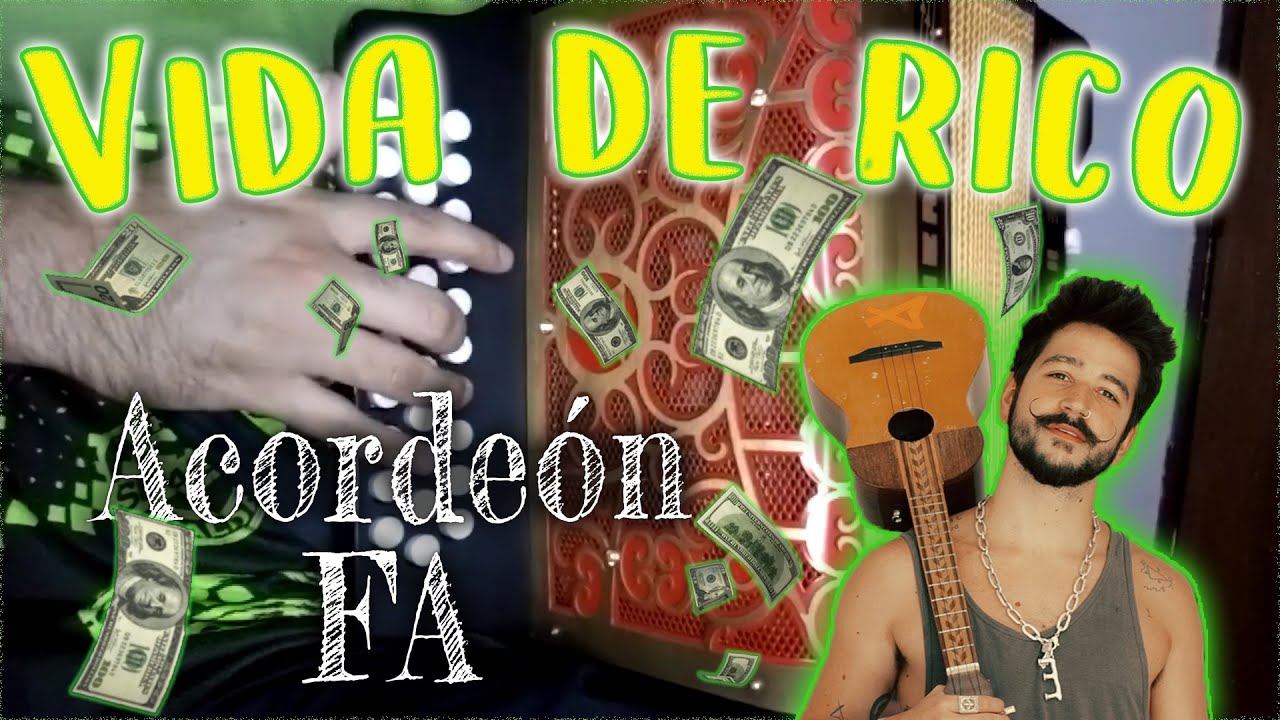 #TUTORIAL Vida de Rico - Camilo en Acordeón de FA // Facilita // Bien ...