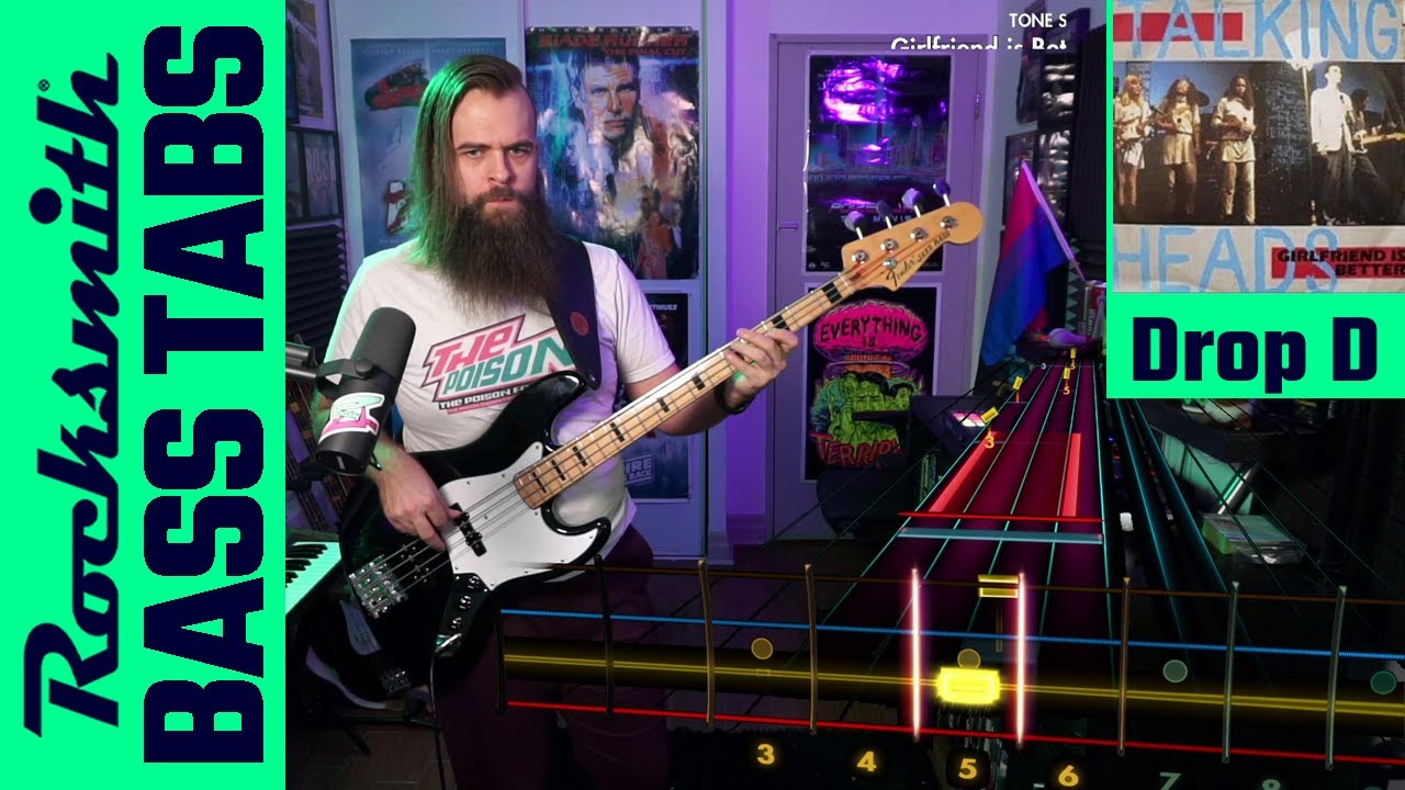 Talking Heads－Girlfriend is Better｜Rocksmith Bass Tabs [Drop D] - YouTube