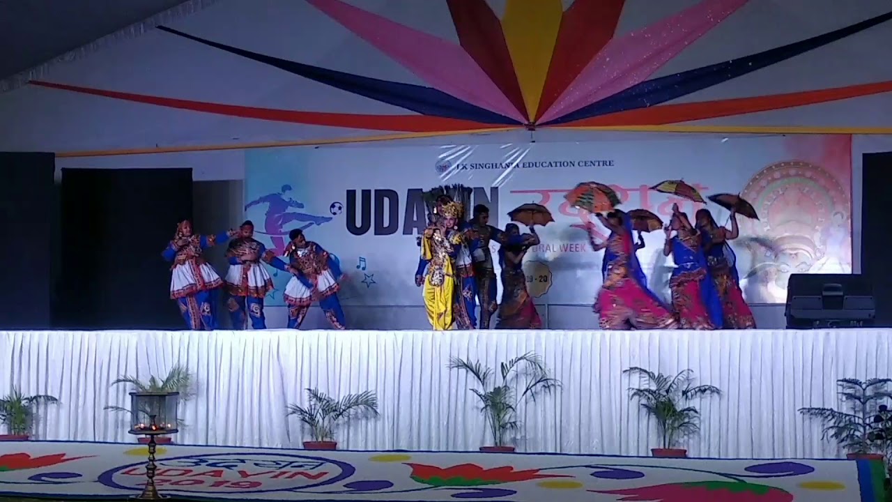 Folk dance krishna LKSEC Udayin 19 - YouTube