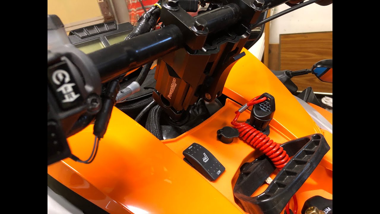PowerMadd Adjustable Riser for an Arctic Cat Riot - YouTube