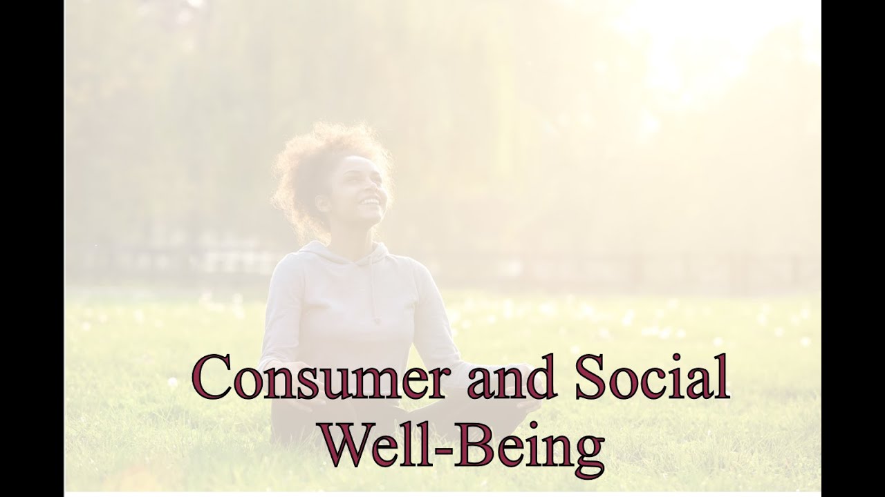 Consumer and Social Well-Being - YouTube