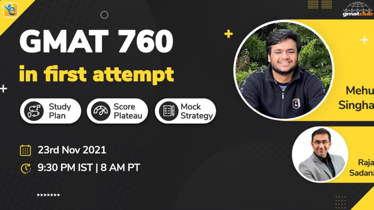 GMAT 760 (Q50, V42) in first attempt | #GMAT Study Plan, Score Plateau ...