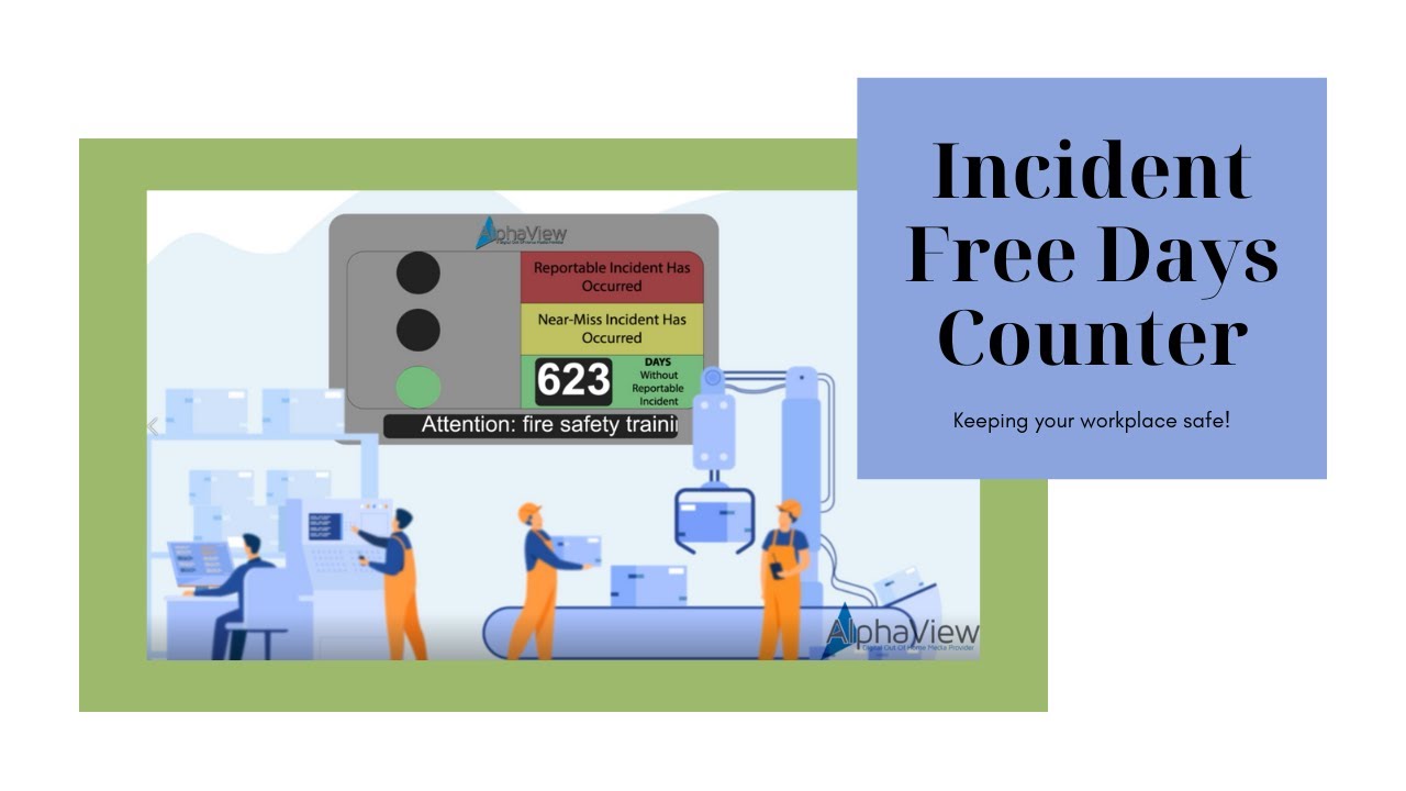 Incident free days counter - YouTube