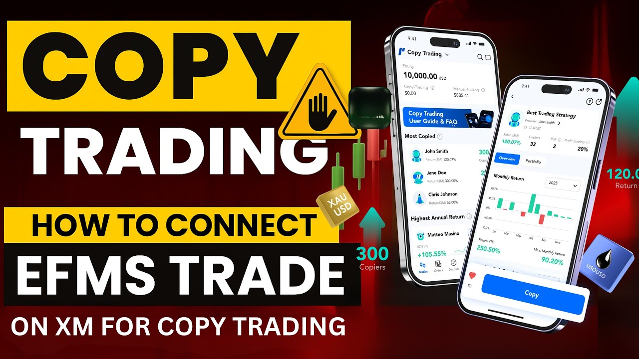 START COPY TRADE AT XM GLOBAL || HOW TO CONNECT ACCOUNT WITH EFMS TRADE ...