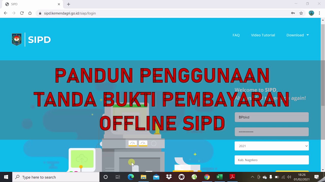 PANDUAN PEMBUATAN TBP OFFLINE ALT SIPD - YouTube