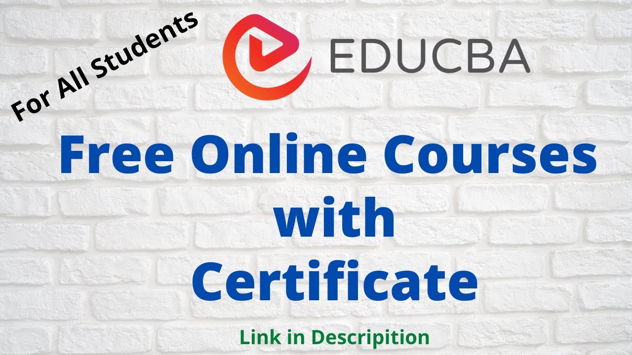 FREE online Course with Certification | Educba | Courses for ALL ...