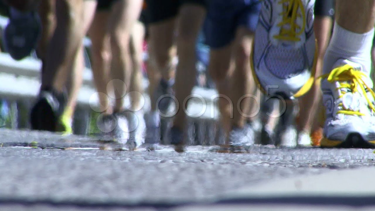 Marathon Runners. Stock Footage - YouTube